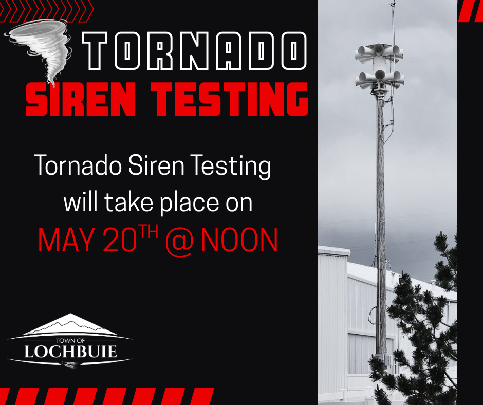 Tornado Siren Testing 2026 | Lochbuie, CO